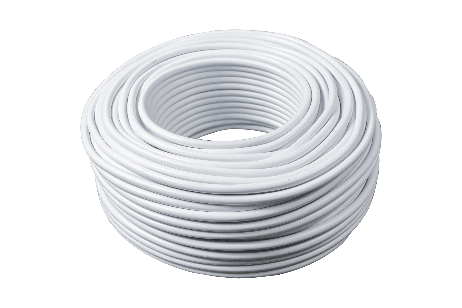 2.5mm PVC Surface Cable Round White - Green Leaf Importers