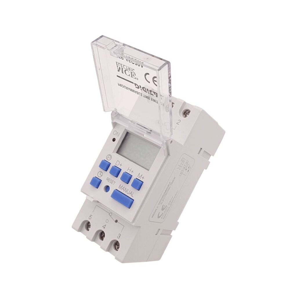 MCE Electric Timer - 20A Din Rail Mount - Green Leaf Importers